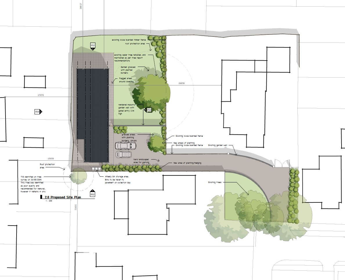 PROPOSED REAR GARDEN DEVELOPMENT - Bromilow Architects